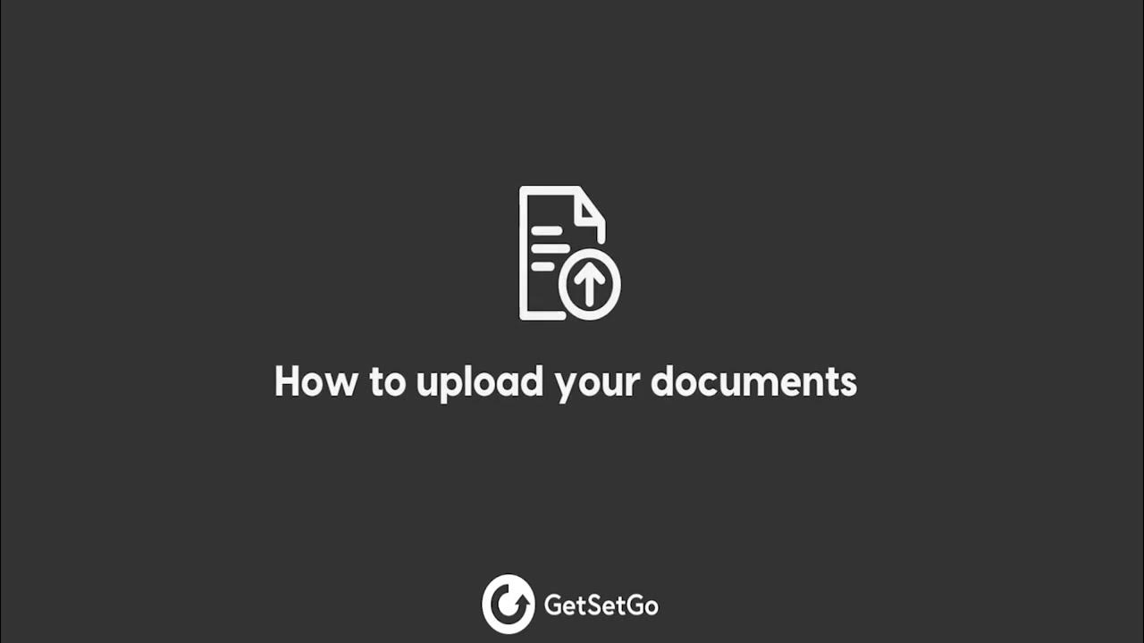 How to upload my documents - YouTube