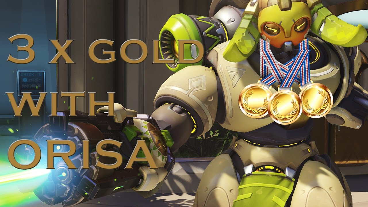 OVERWATCH | 3 x Gold with Orisa - YouTube