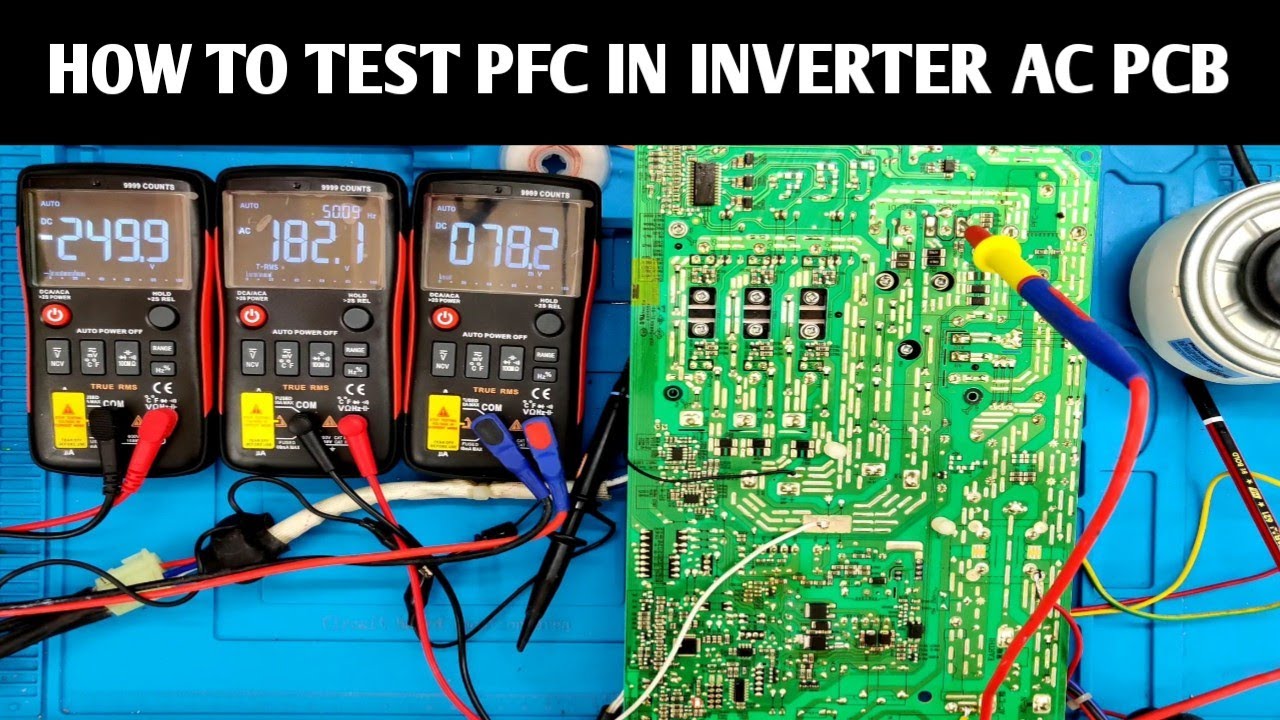 HOW TO TEST PFC IN INVERTER AC PCB | Qphix appliance repair | - YouTube