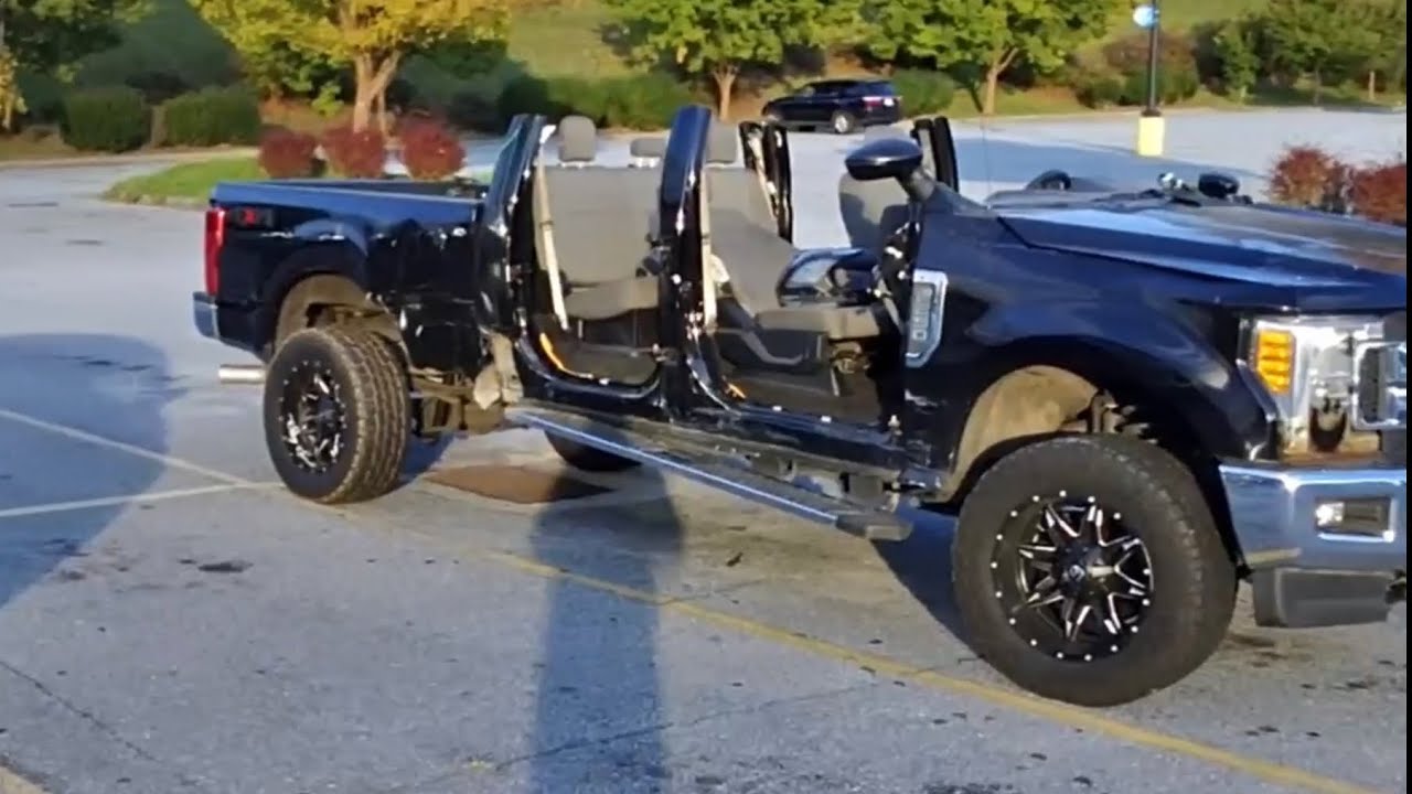 Took My Convertible Ford F250 To Get Food And Lit It on Fire - YouTube