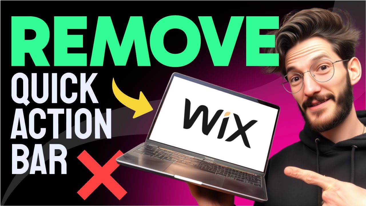 How to REMOVE QUICK ACTION BAR in Wix (Step by Step) - YouTube