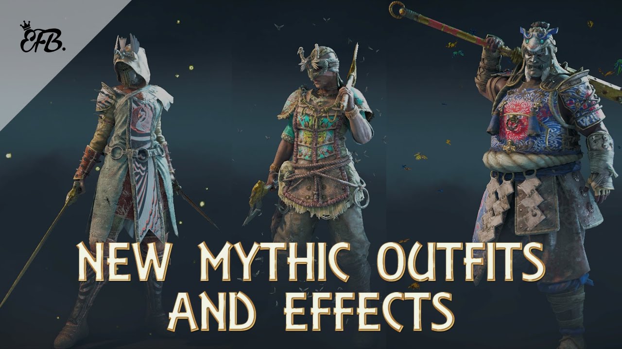For Honor - ALL BRAND NEW MYTHIC OUTFITS & EFFECTS! - YouTube