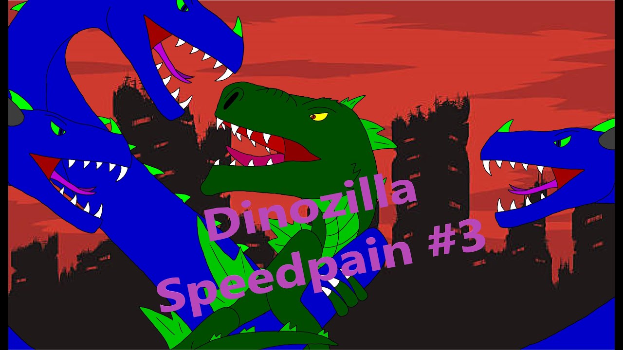 Dinozilla Speedpaint #3 (Battle of Kings) - YouTube