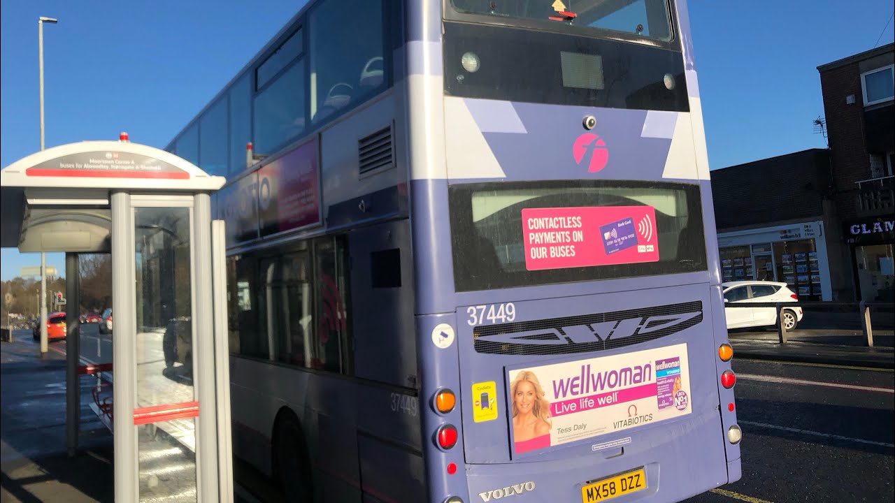*nice* first Leeds Volvo B9TL Wright eclipse Gemini 37449 MX58 DZZ ...