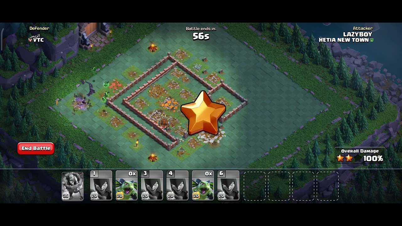 coc attack in builder based - YouTube