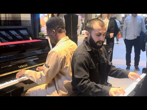 Bringing Two Pianos In Public For An Amazing Duet! - YouTube