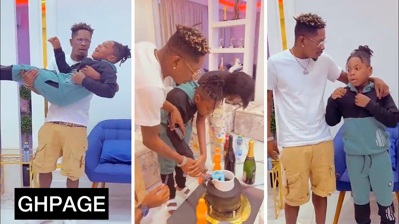 Shatta Wale finally meets his Son Majesty after Years;See what Majesty ...