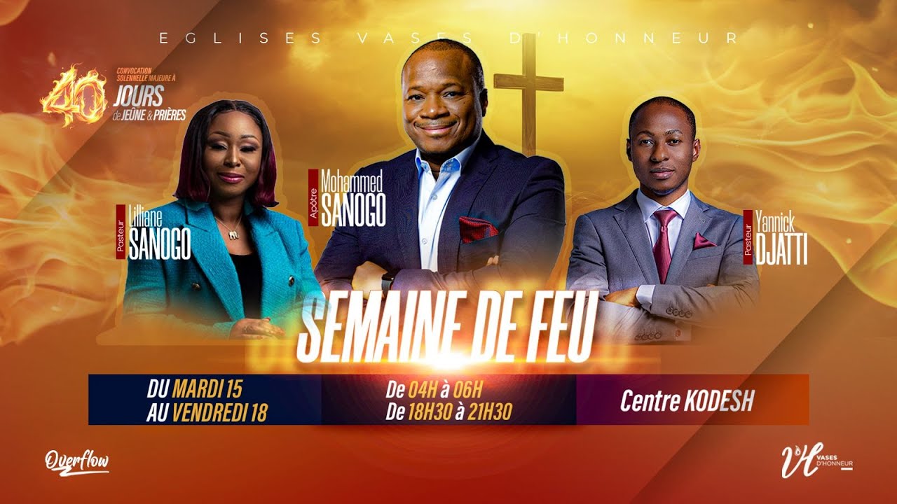 Semaine de feu | jour 40 des 40 JOURS DE JEÛNE ET PRIÈRES | Pst YANNICK ...