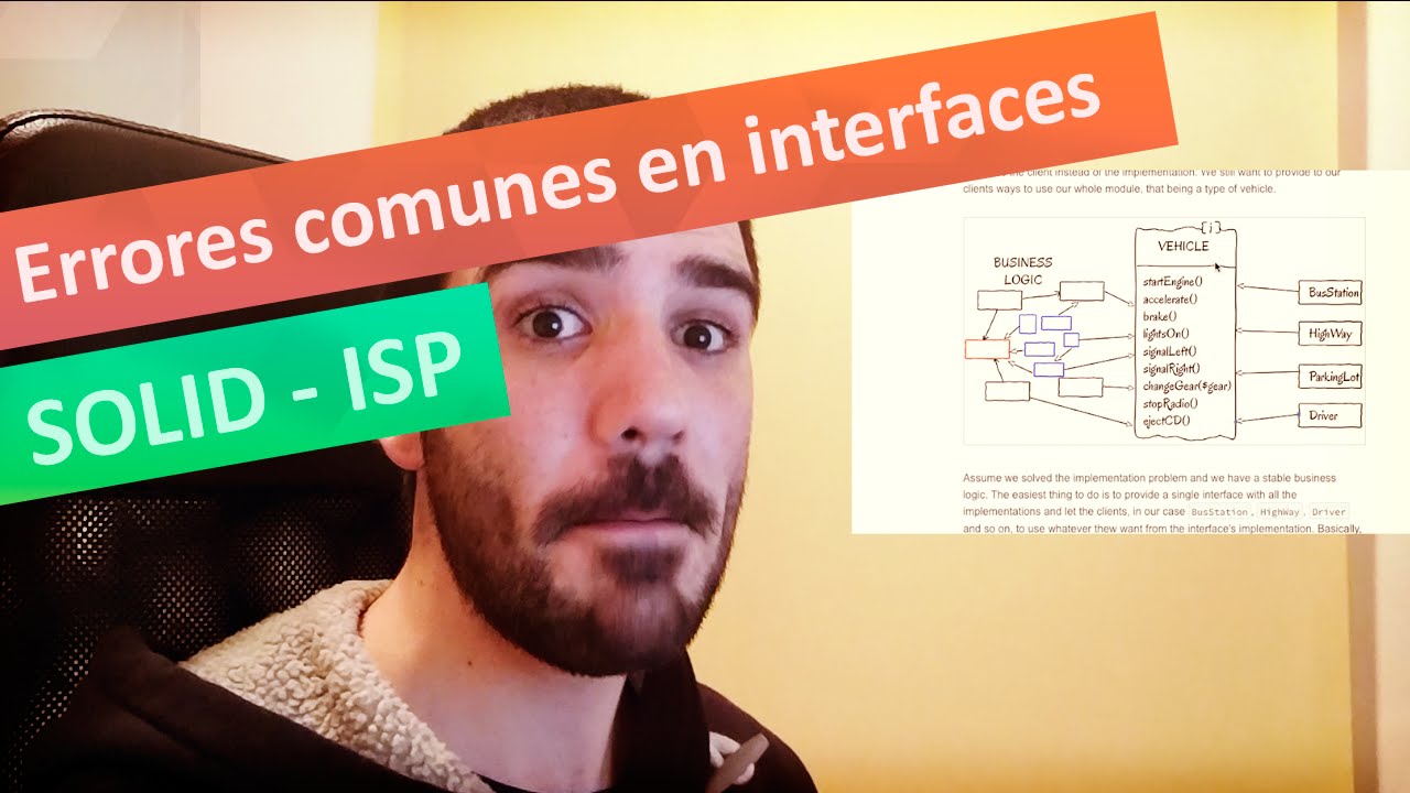 Errores comunes al diseñar Interfaces - #SOLID - ISP - YouTube
