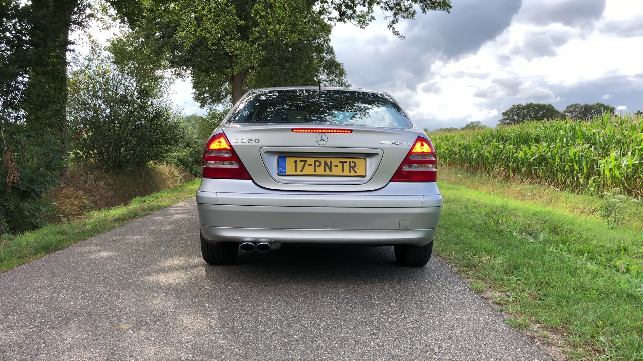 Mercedes c320 w203 straight amg exhaust - YouTube