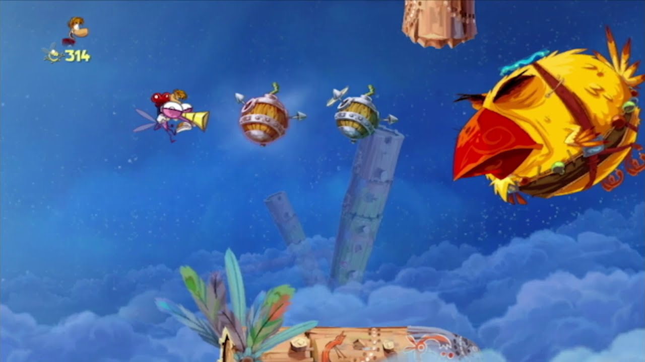 Rayman Origins Boss # 1: The Mockingbird - YouTube