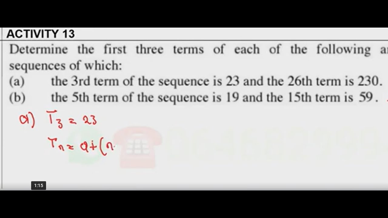 ACTIVITY 13 1a Problems involving simultaneous equation arithmetic ...
