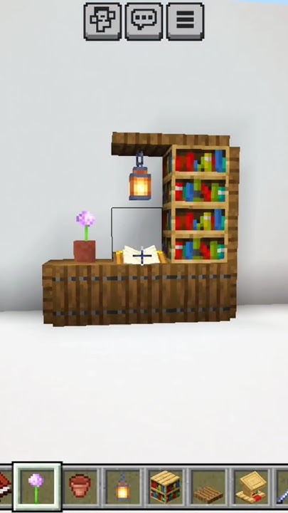 How to make beutiful reading table in Minecraft. #shorts #minecraft # ...