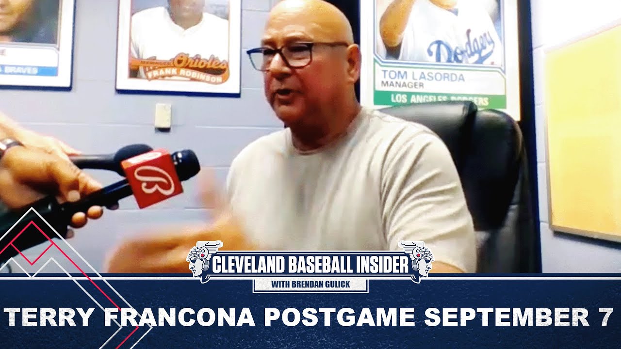 Cleveland Guardians: Terry Francona Postgame September 7, 2022 - YouTube
