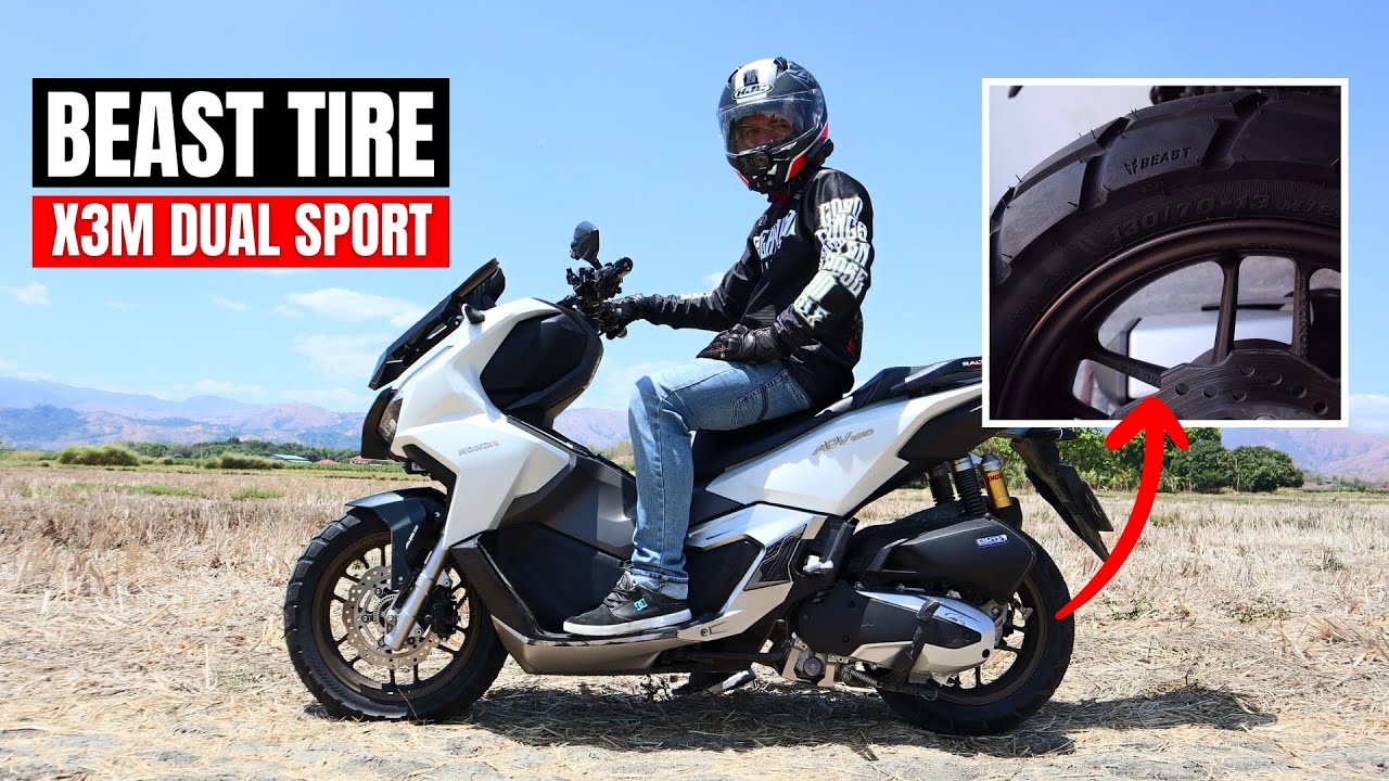 ADV 160 | Beast X3M Dual Sport Tire - YouTube