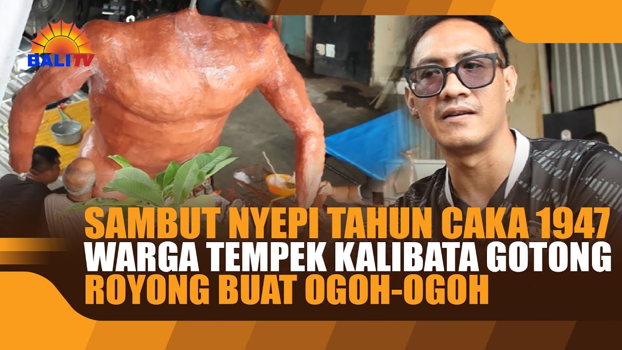 SAMBUT NYEPI TAHUN CAKA 1947, WARGA TEMPEK KALIBATA GOTONG ROYONG BUAT ...
