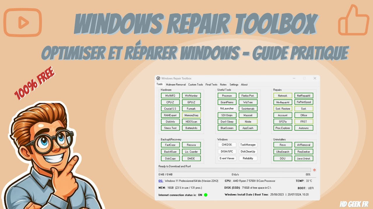 Optimisez et Réparez Votre PC avec Windows Repair Toolbox | Guide ...