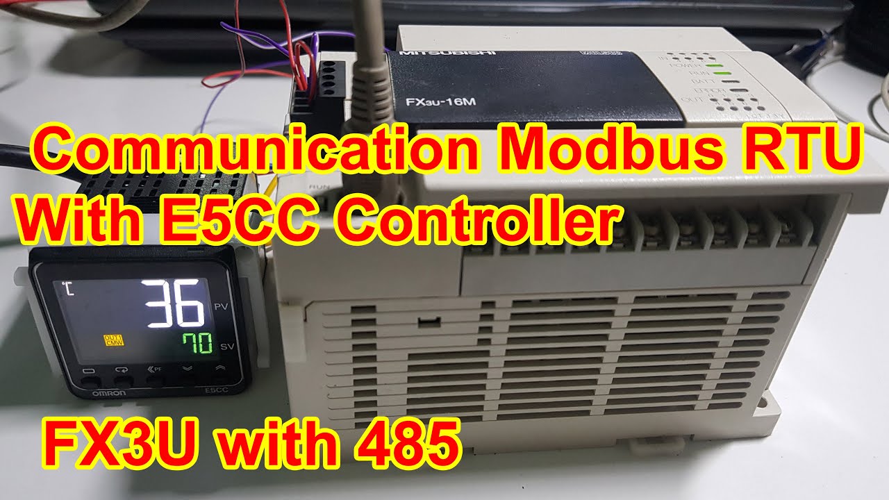 FX3U PLC: Communication Modbus RTU with E5CC Temperature Controller ...