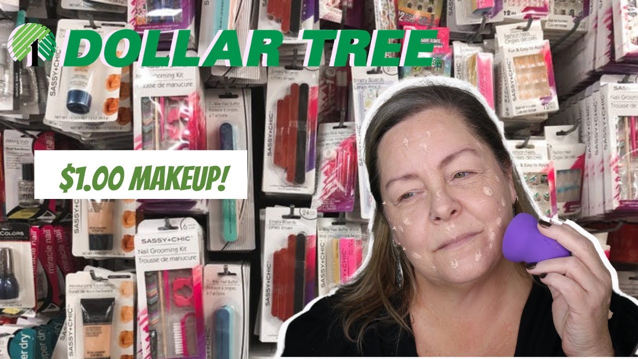 Full Face of Dollar Tree Makeup 2021 - YouTube