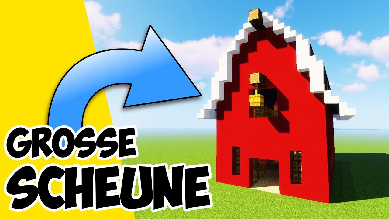 Wie baut man eine Scheune In Minecraft | Minecraft Scheune bauen ...