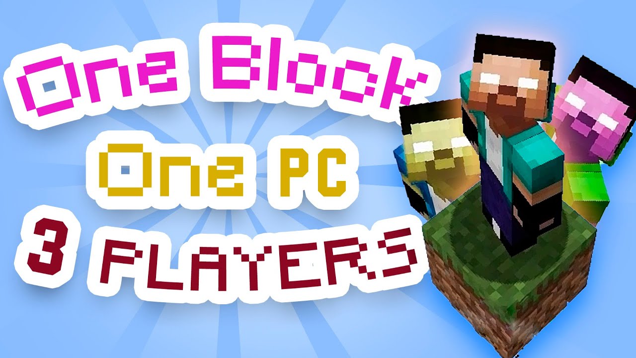 3 PLAYERS EM UM BLOCO! - 100 Dias sobrevivendo no Minecraft One Block ...
