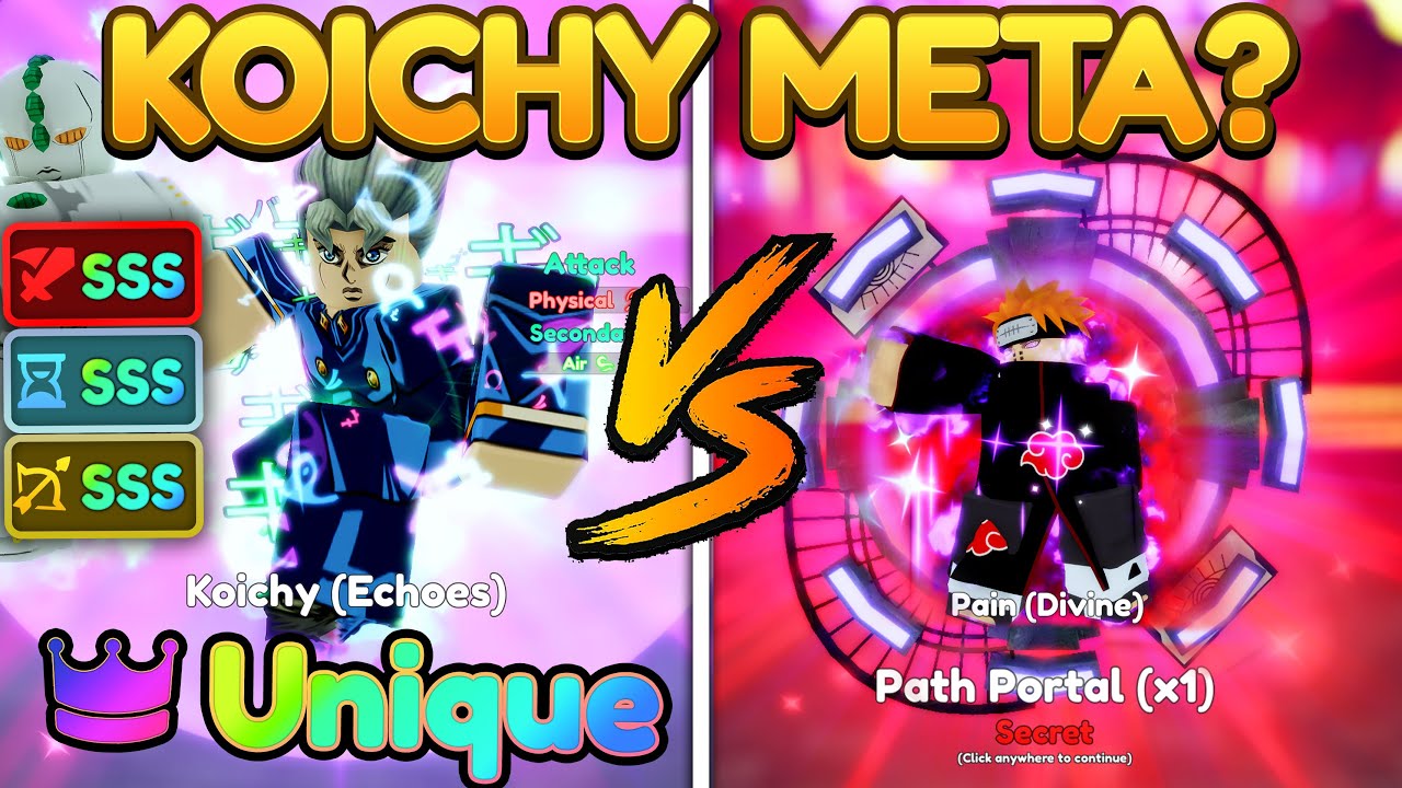 UNIQUE SHINY KOICHY (ECHOES) VS PATH PORTAL - Anime Adventures - YouTube