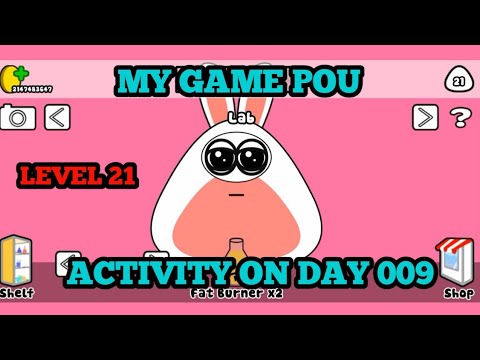 Pou Game Pou Activity on Day 9 Level 21 - YouTube