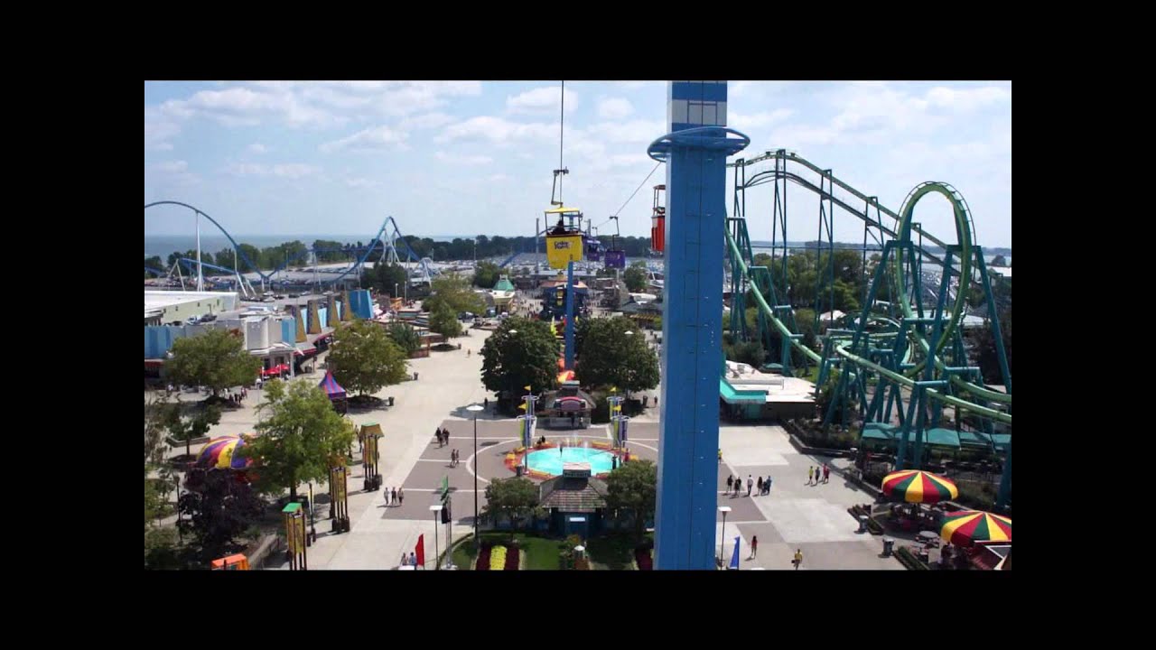 130825 Cedar Point Sky Ride - YouTube
