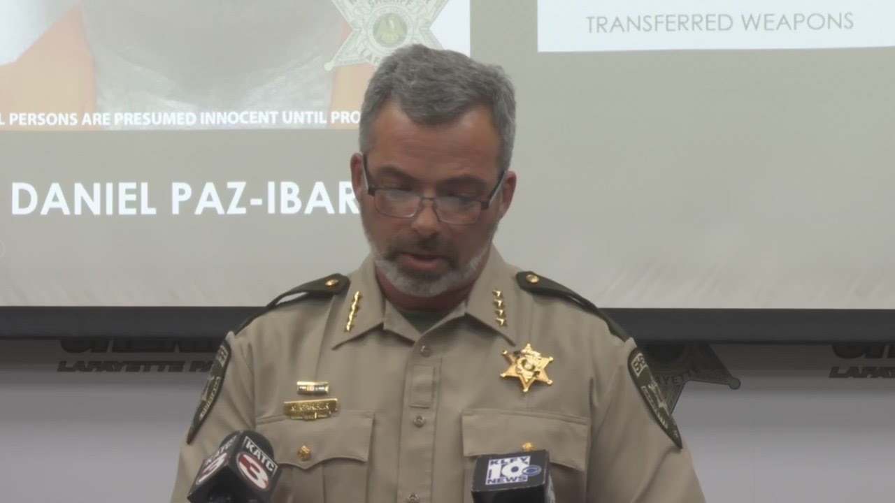 Lafayette Parish Sheriff Press conference on multi-agency investigation ...