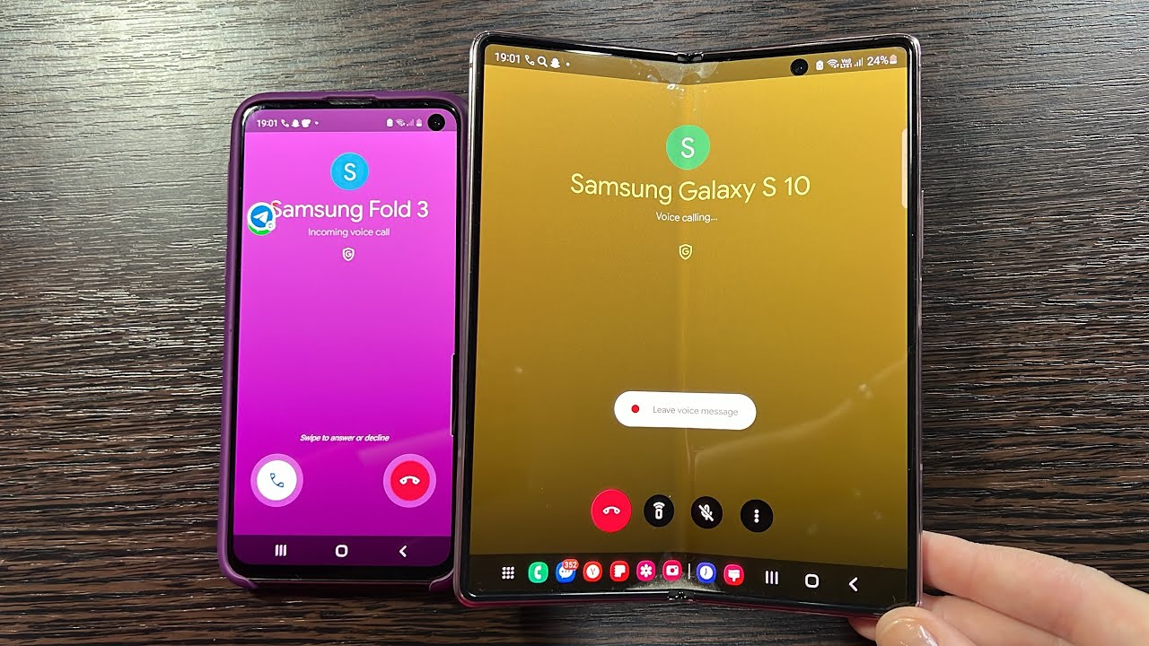 Google Meet Incoming Call Video Messager / Samsung Z Fold 3 & S 10e ...