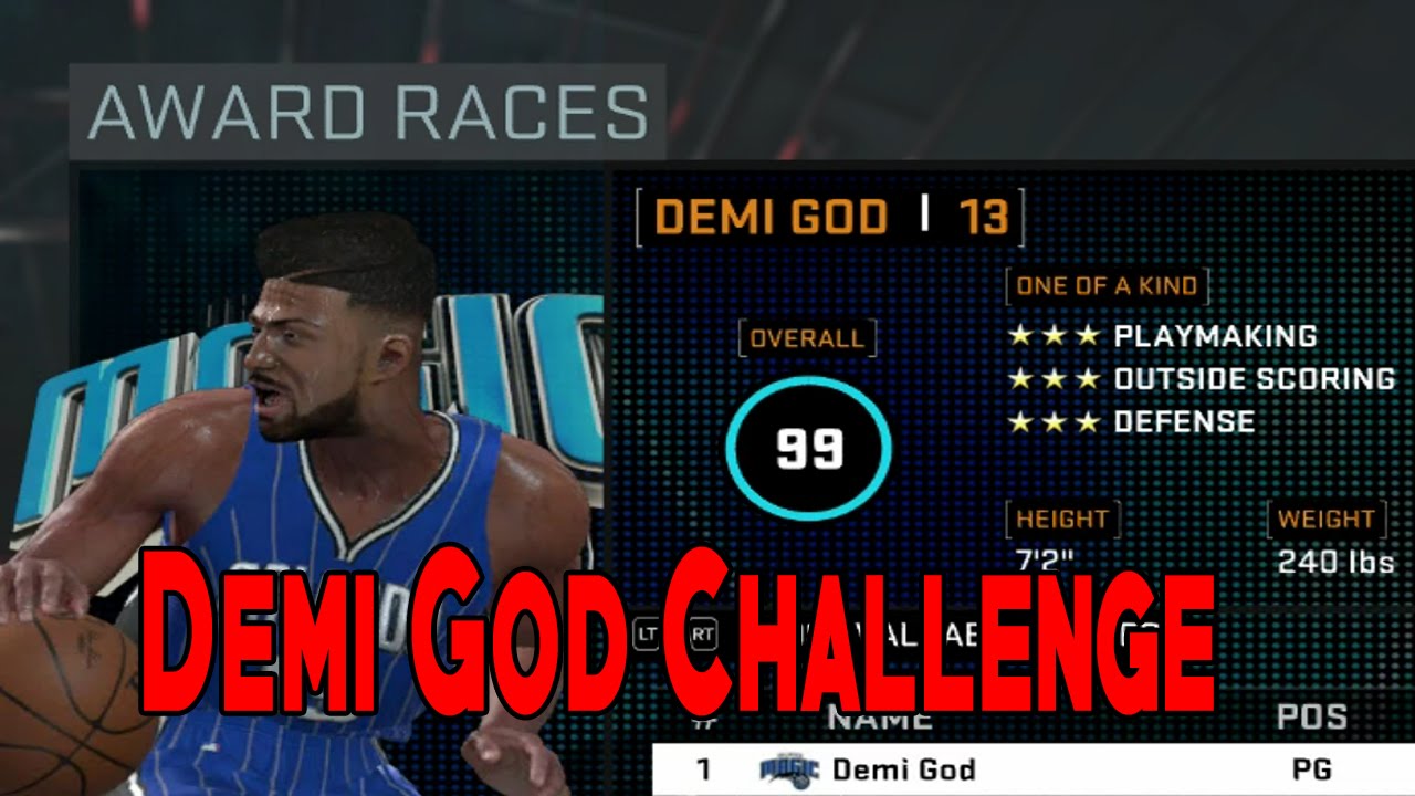 NBA 2K16 Challenges | THE DEMI GOD | BEST PLAYER EVER! | KOT4Q - YouTube