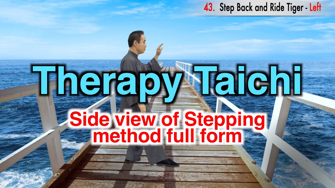 Easy Tai Chi for Everyone 《Therapy Taichi》Side view of Stepping method ...