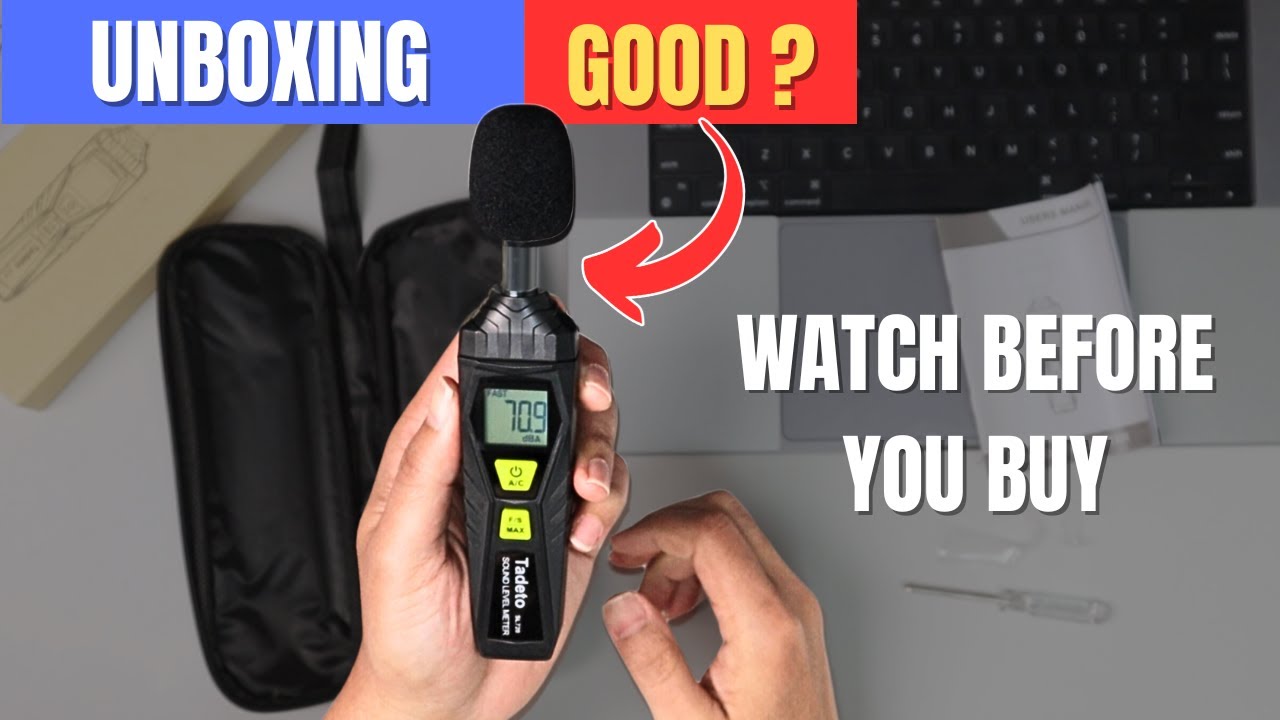 Tadeto sound level meter unboxing - YouTube