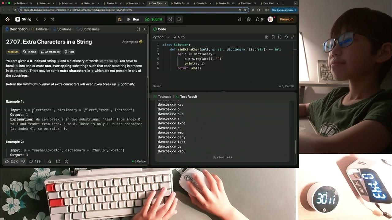 LeetCode | Python | HHKB keyboard | 40 min real time | no talking | EP-18 - YouTube