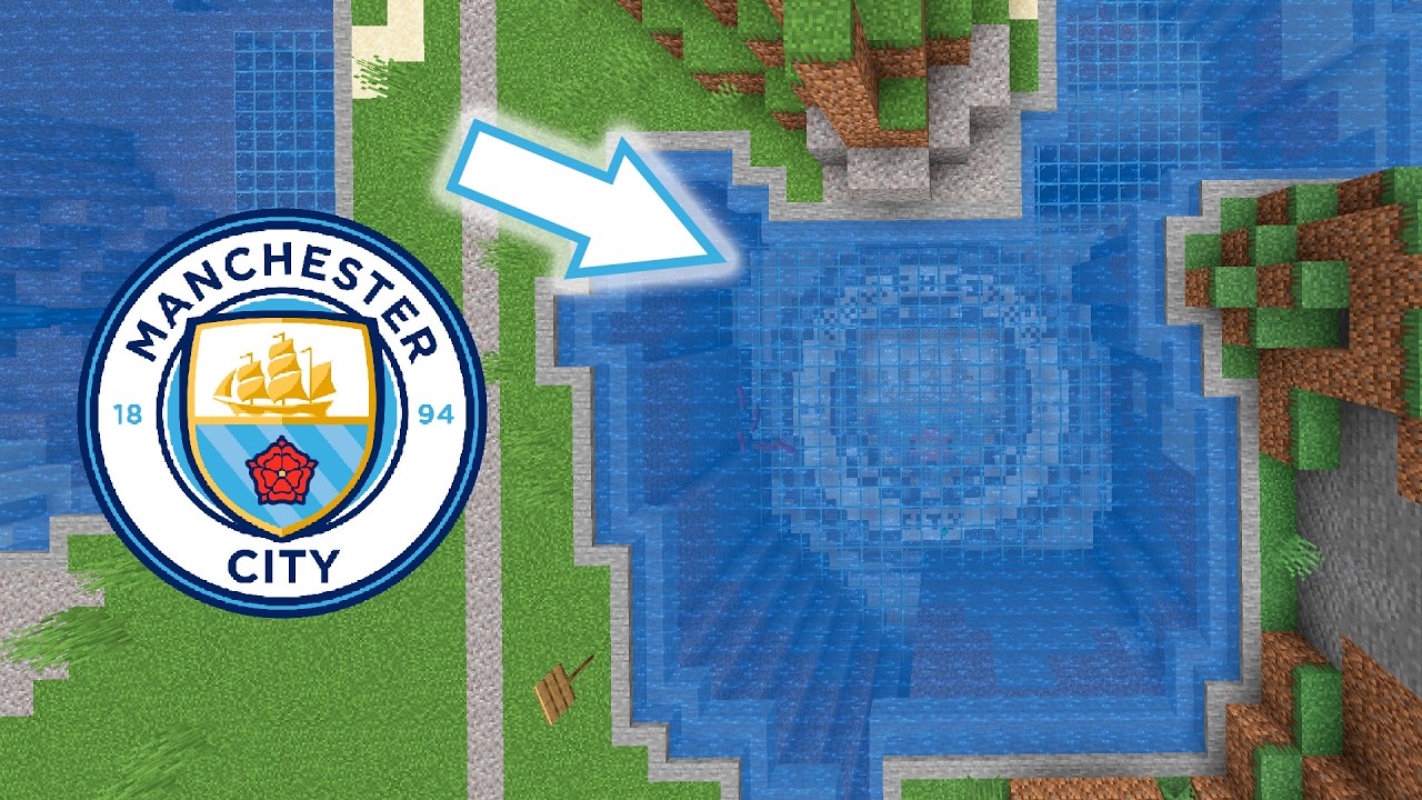Minecraft Football Logos – Man City (64x64 Magic Cave Build Tutorial ...