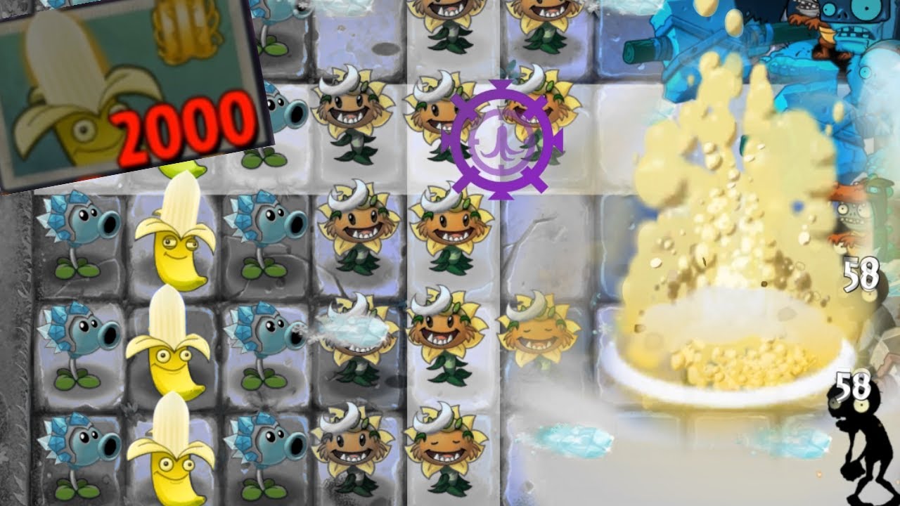 Banana BIG EXPLOSION - Pvz2 project Eclise - YouTube