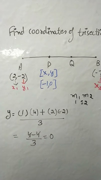 Find the coordinates of trisection.(Part-ii) - YouTube