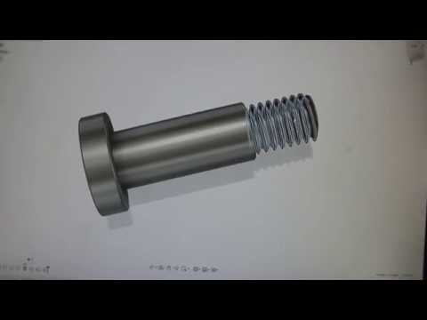 Making a special bolt on the lathe. - YouTube