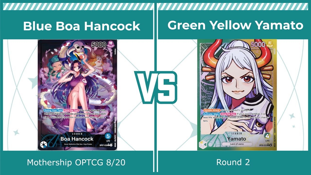 (OP07) Boa Hancock vs GY Yamato! One Piece Card Game POV! - YouTube