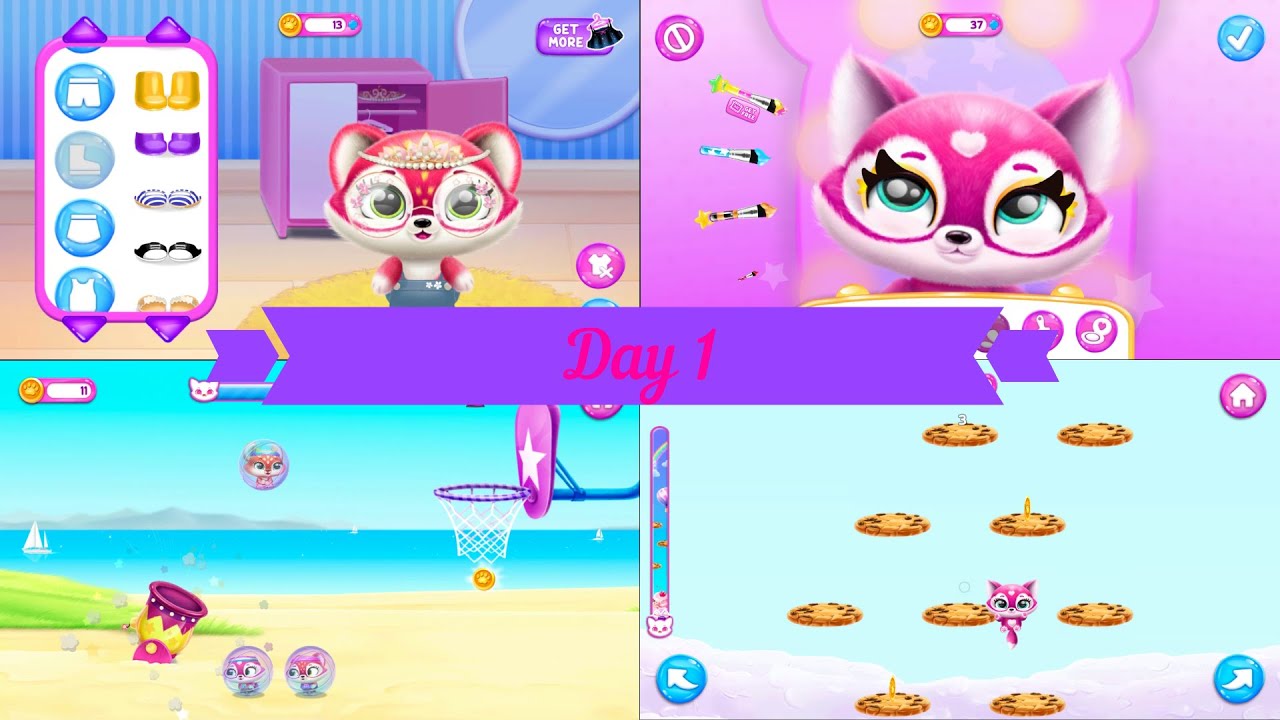 Let's play Fluvsies, Clothes, Make-up, mini games and more, Day 16 ...