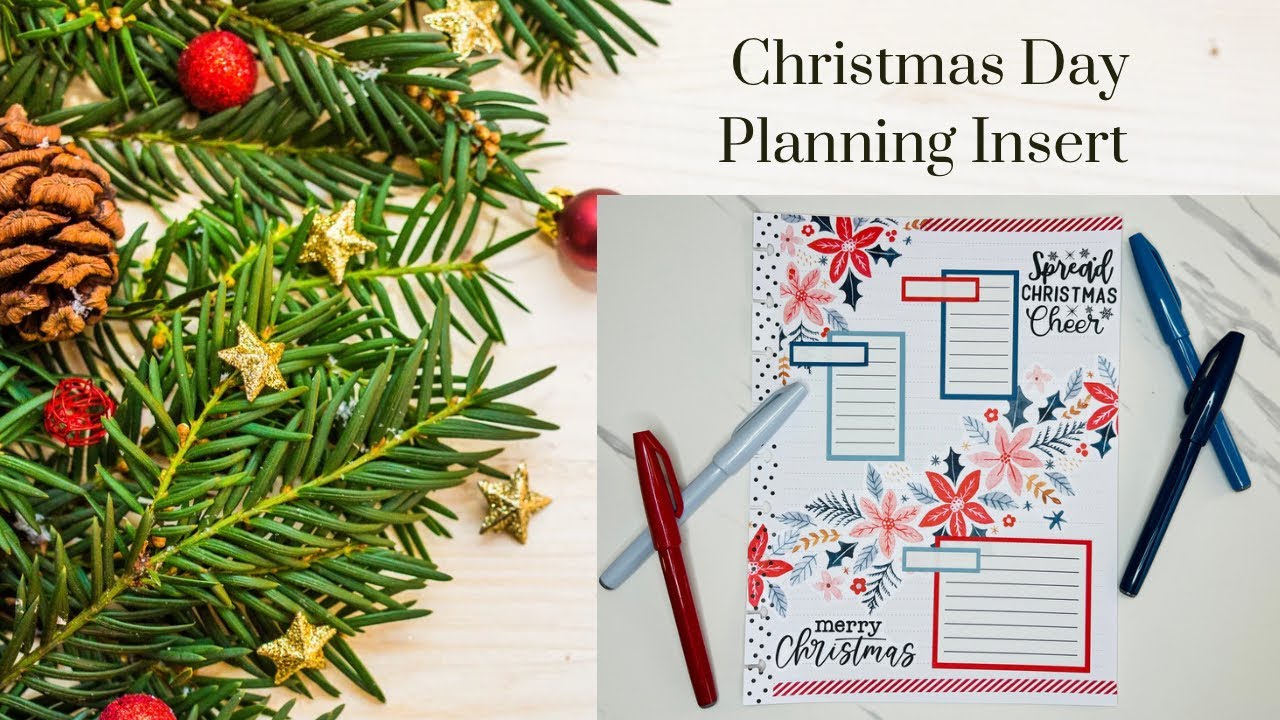 Happy Planner |Plan with Me| Christmas Holiday DIY Planning Sheet ...