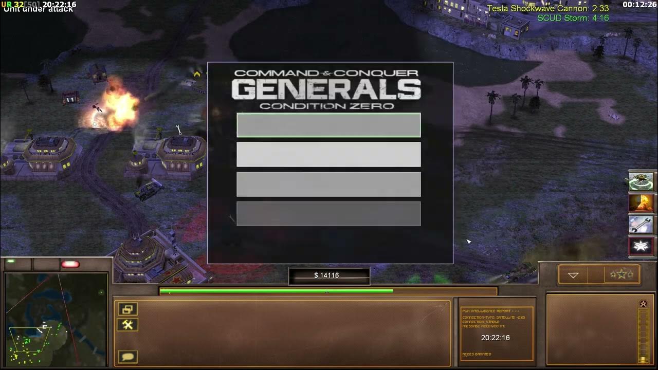 PLA Secret Tech vs GLA Hydra Cell [Condition Zero Mod] Command & Conquer Generals Zero Hour ...