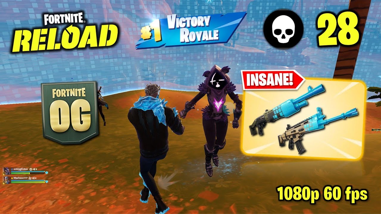 Fortnite Reload Zero Build Squads Win | High Kill Gameplay | Keyboard ...