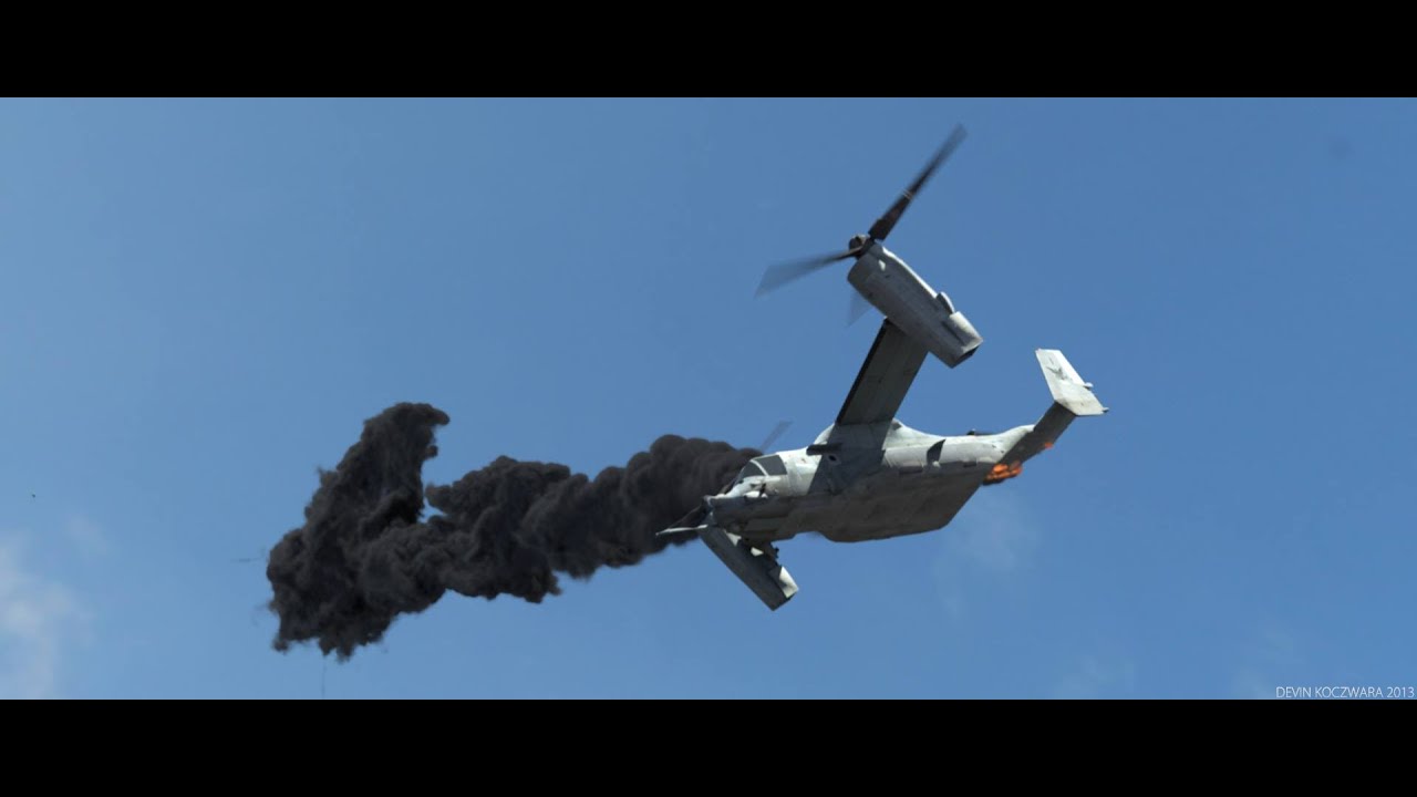 Osprey hit by RPG scene - YouTube