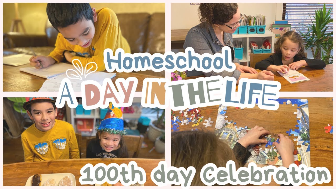 Homeschool Day in the Life | 100 days of Homeschool Celebration - YouTube