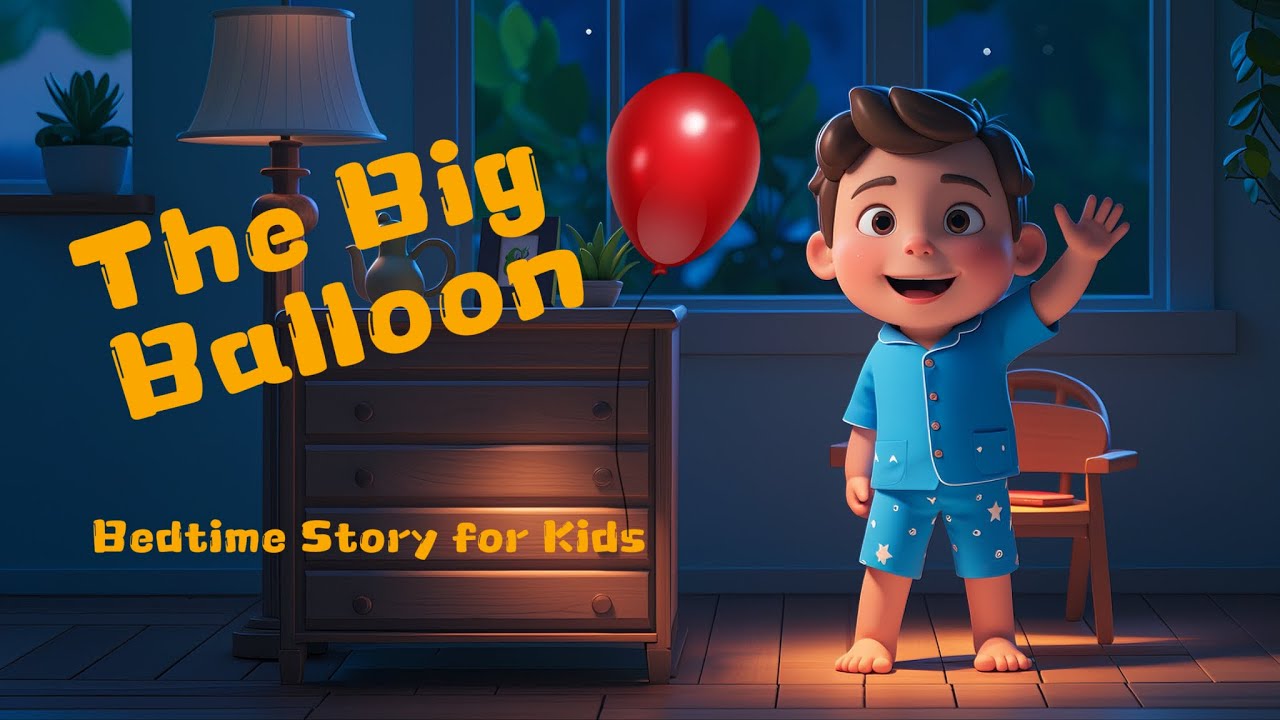 The Big Balloon! 🎈🐻 | 4K Bedtime Story for Kids - YouTube