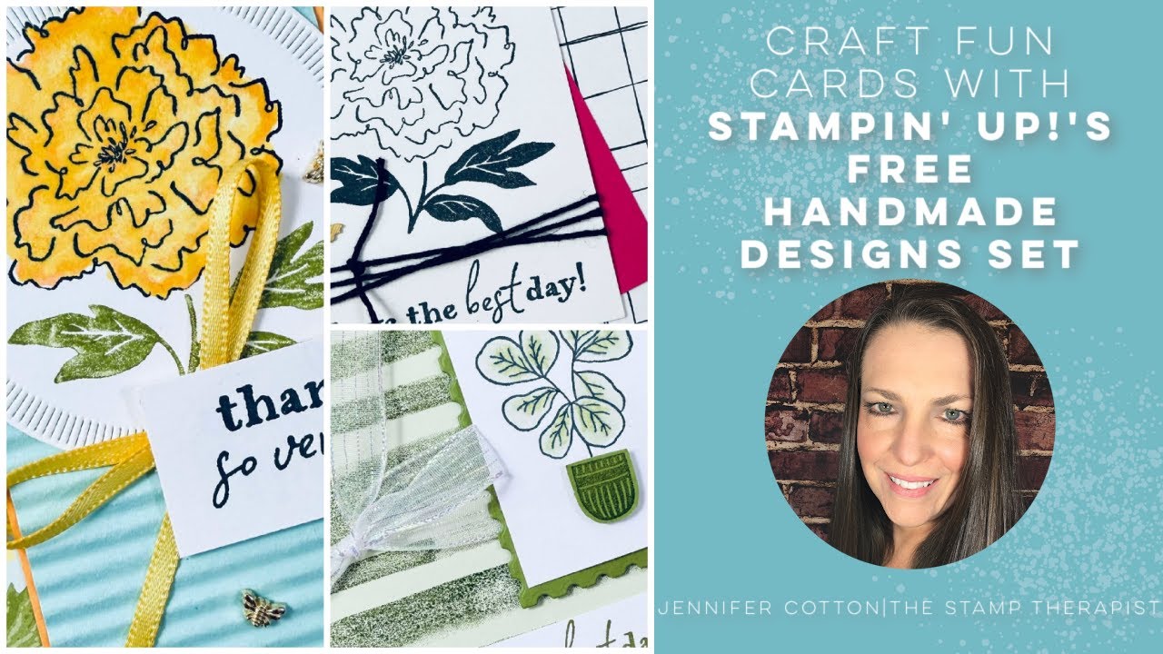 Handmade Designs Stamp Set | 3 Fun & Easy Card Designs - YouTube