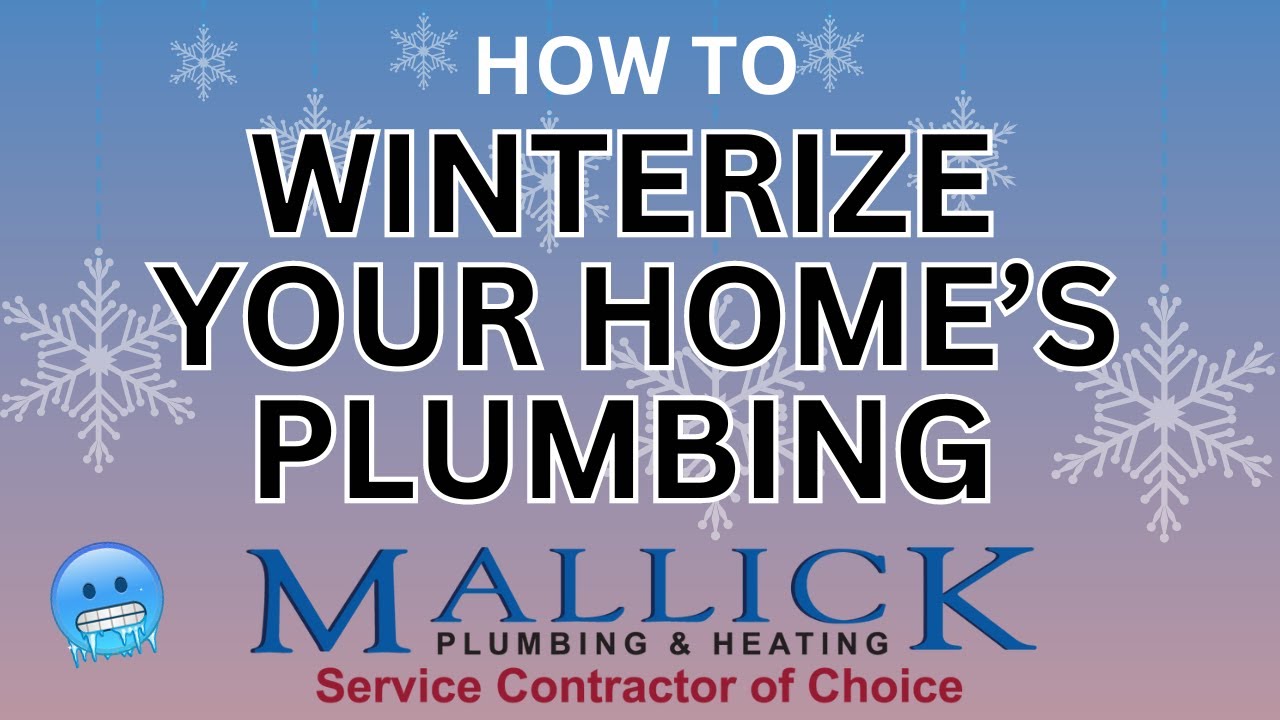 How to Winterize Your Home's Plumbing System - YouTube
