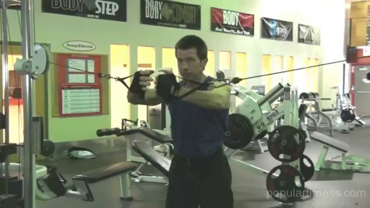 Cable Crossovers Chest Exercise - YouTube