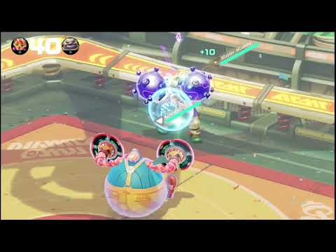 ARMS - Inflatable Lola Pop bounces around in training stage mode - YouTube